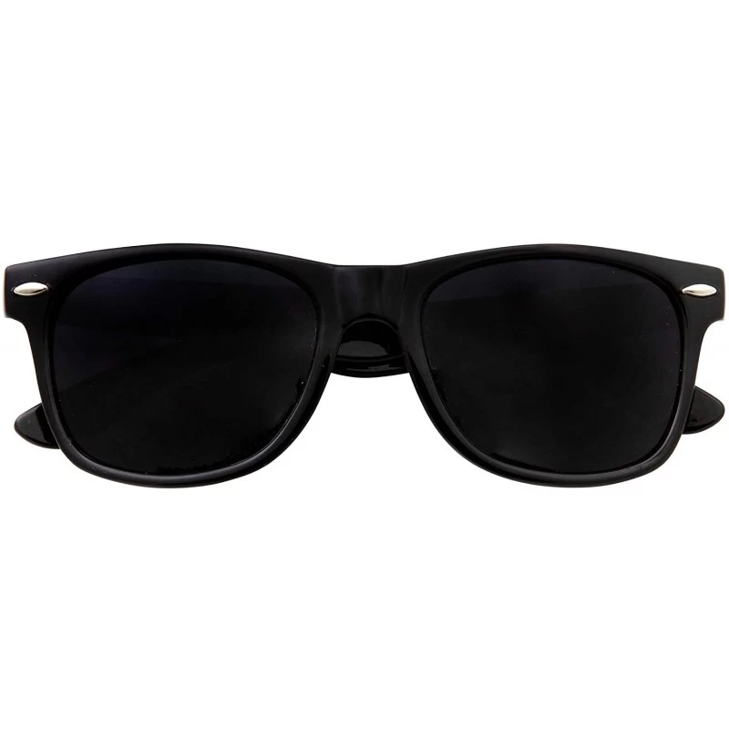 Super Dark Black Lens Mens Sunglasses Retro Classic 80s Stylish