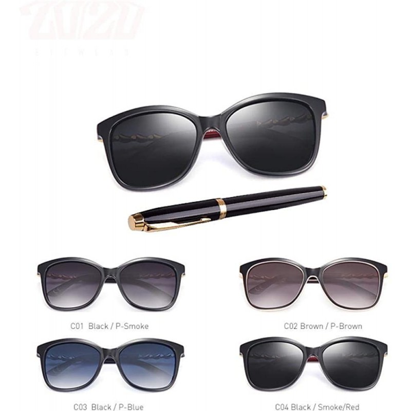 20 20 Brand Design Polarized Sunglasses Women Gradient Lens Female C01