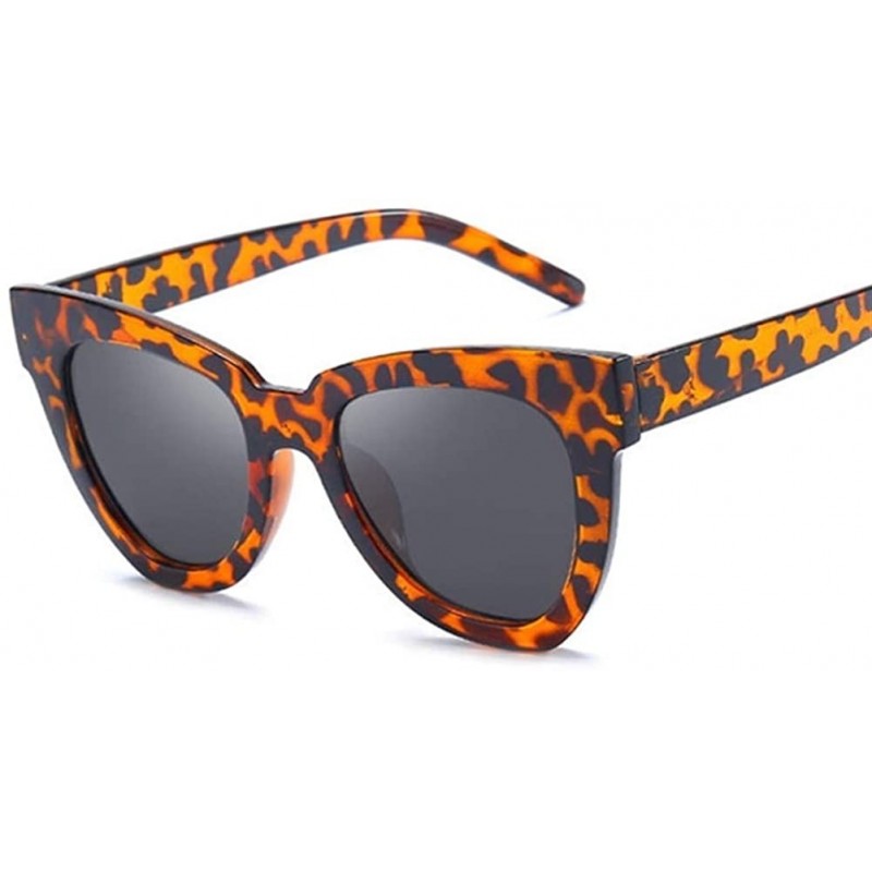 Cat Eye Sunglasses Women Mirror Sun Glasses Ladies Round Lens Shades
